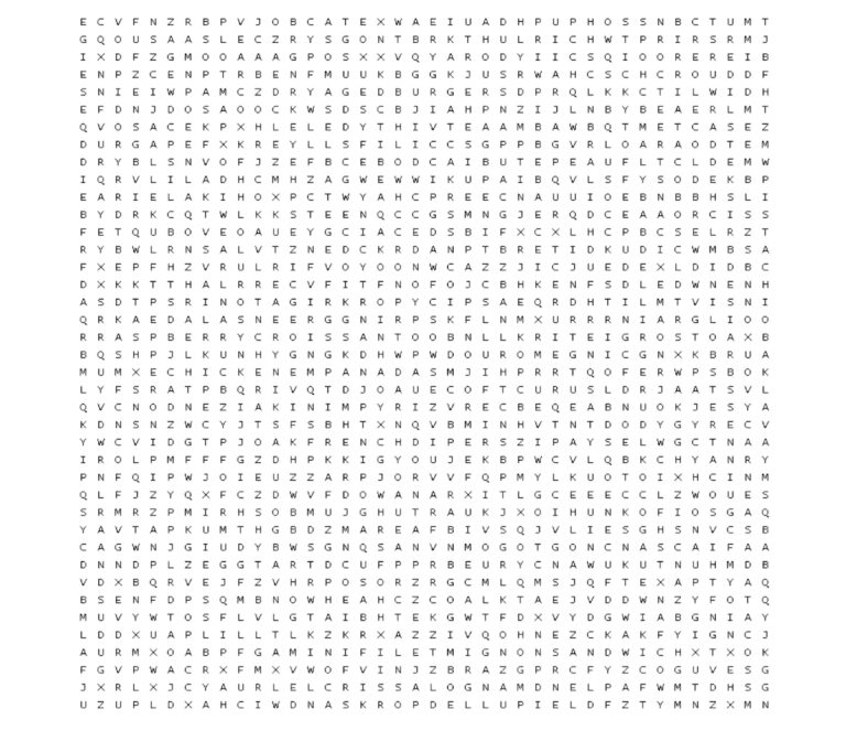 Can You Find the Dine Around Dishes Hidden in This Word Search ...