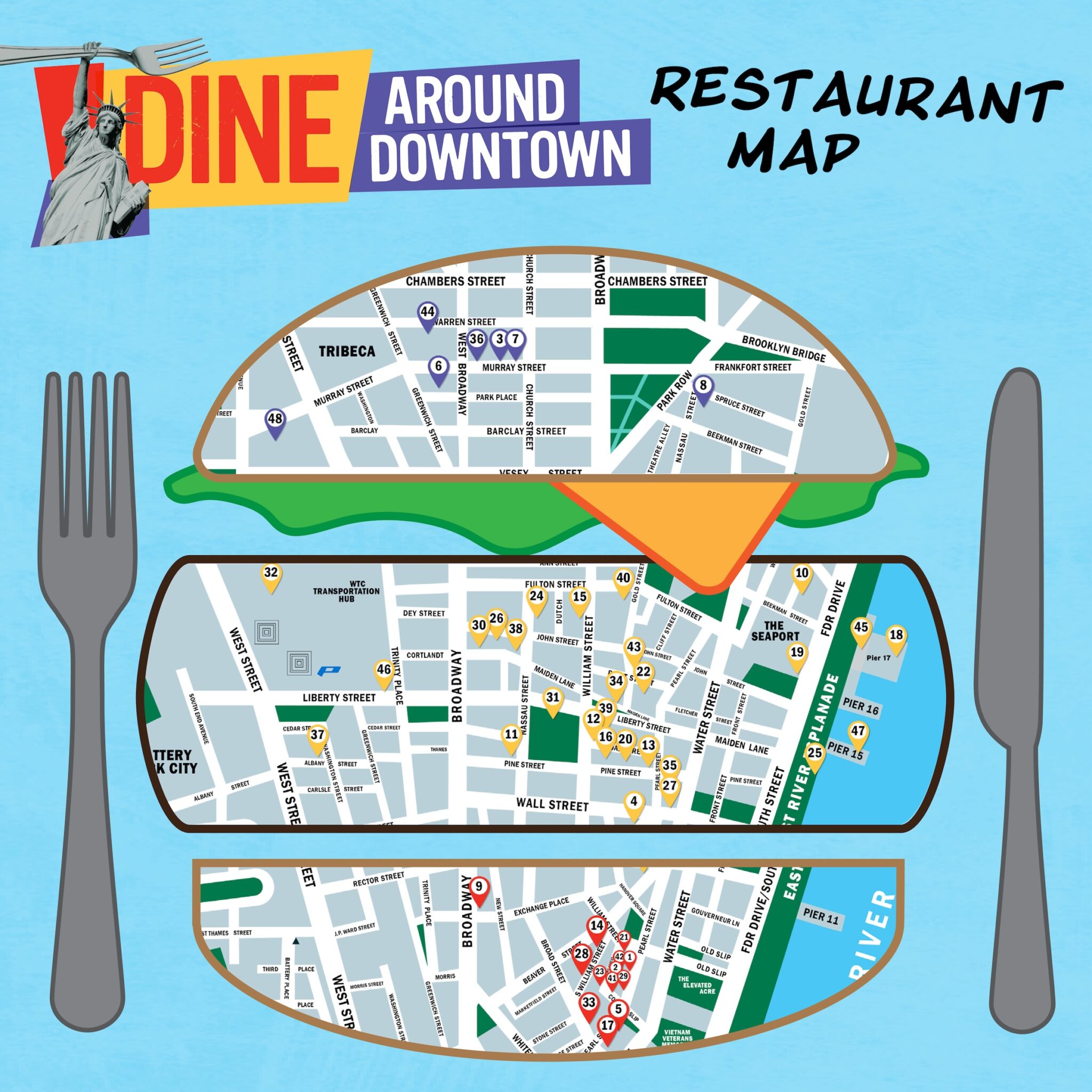 Dine Around the Neighborhood With This Handy Dine Around Map - Downtown ...